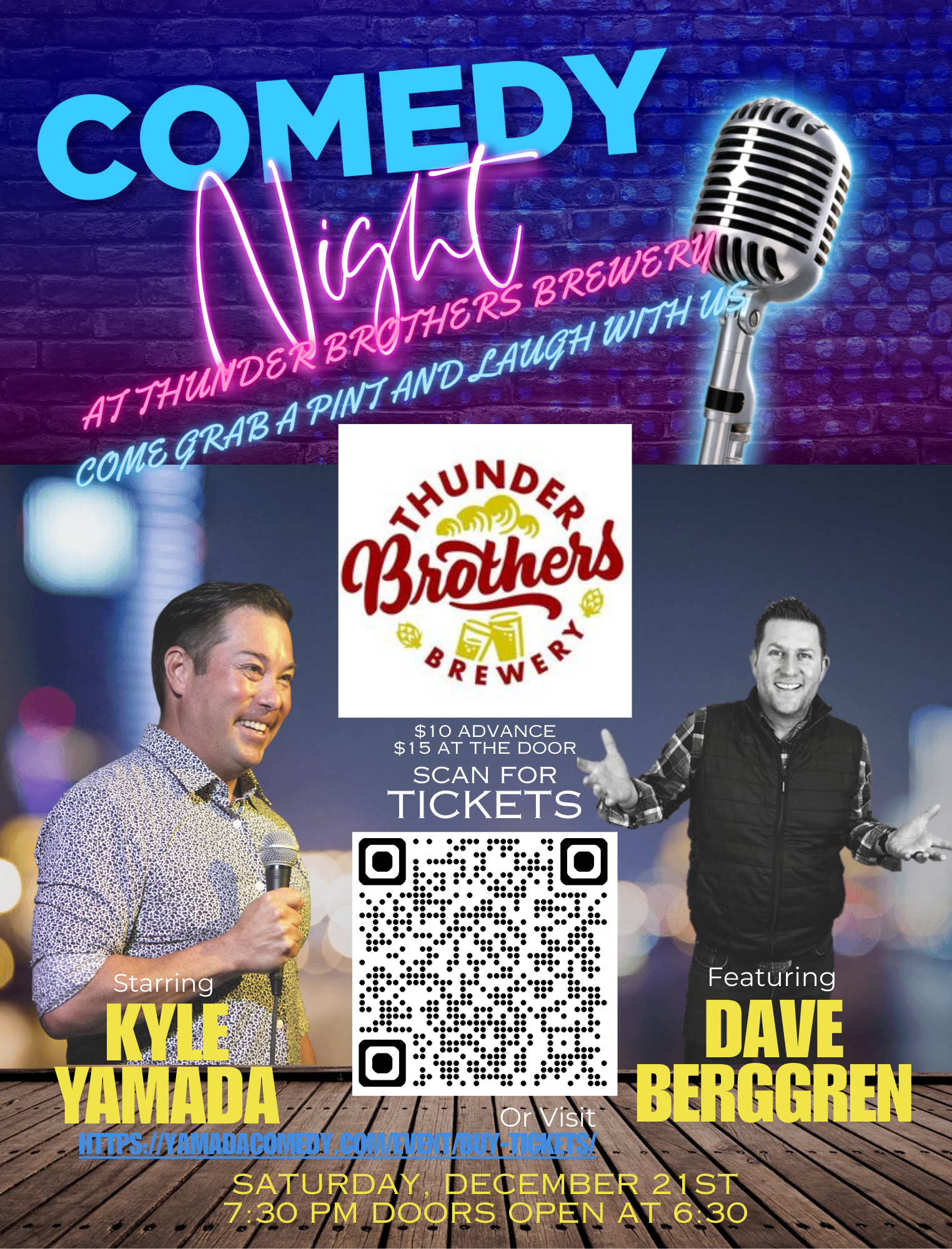 Comedy night at Thunder Brothers Brewery - Kyle Yamada Comedy